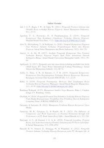 Promosi Jabatan Dan Kompetensi Pengaruhnya Terhadap Kinerja Pegawai Pada Hotel Santika Kota ...